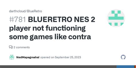 Blueretro Nes 2 Player Not Functioning Some Games Like Contra · Issue