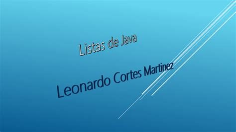 Listas De Java Ppt
