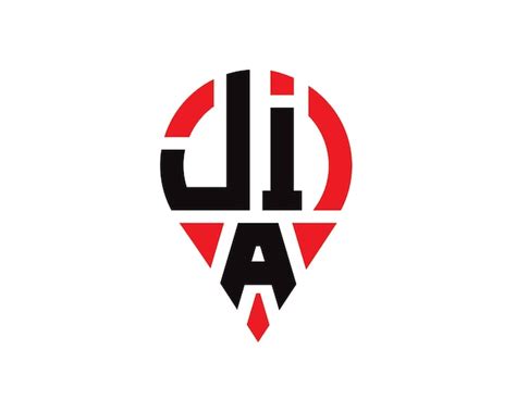 Premium Vector Jia Letter Location Shape Logo Design