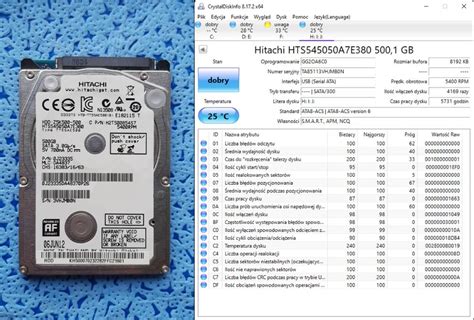 Hitachi 500GB (HTS545050A7E380) | Katowice | Kup teraz na Allegro Lokalnie