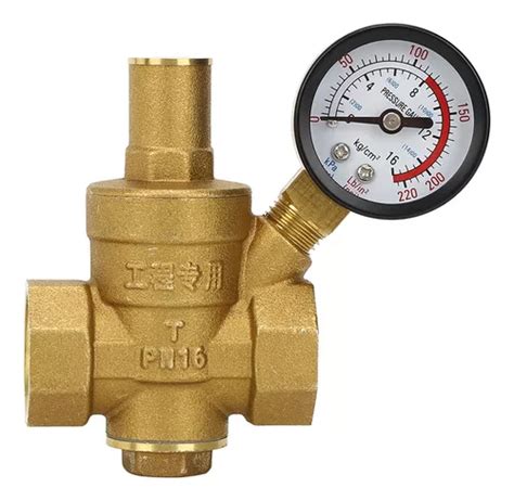 Regulador De Presión De Agua Dn20 Ajustable De Latón MercadoLivre