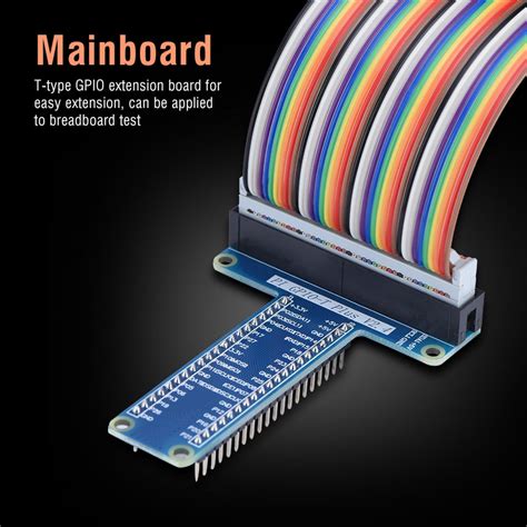 buy haofy t type gpio extension board 40pin ribbon flat cable for 1b 2b