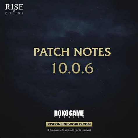1101 Patch Notes Rise Online World