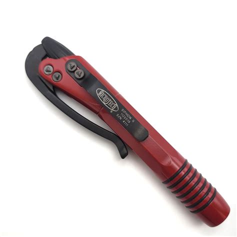 Microtech Knives Siphon Ii 401 Ss Drd Red Dlc Internals Lever Stainless