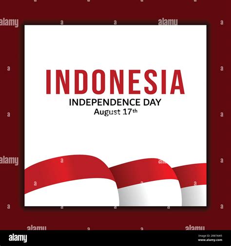 Happy Indonesia Independence Day Greeting Card Stock Vector Image And Art