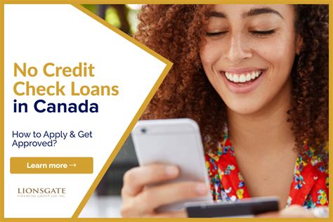 No Credit Check Loans In Canada Lionsgate Financial Group