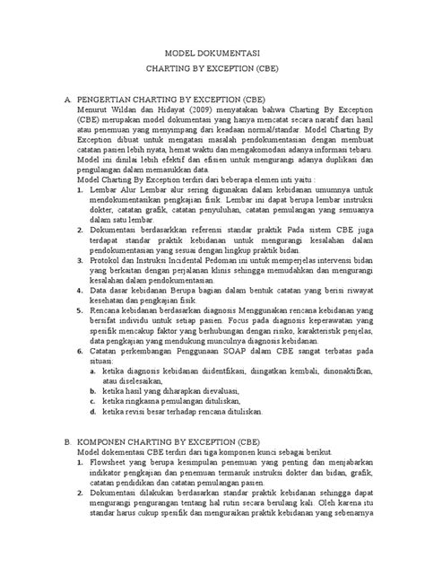 Model Dokumentasi Cbe Pdf
