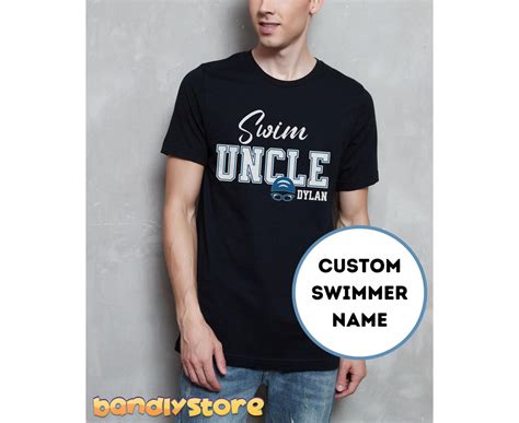 Personalized Swim Uncle Shirt Custom Swim Uncle Shirt Swim Meet