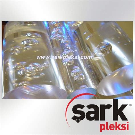 Acrylic Plexiglass Colored Bubble Rod Şark Pleksi