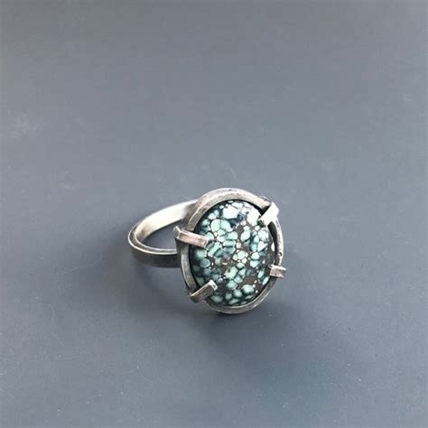 New Lander Turquoise Ring Size 65 Beth Aimée Jewelry