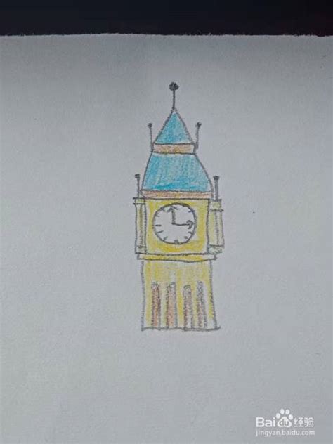 北京城的中轴线钟鼓楼简笔画 简笔画图片大全 普车都