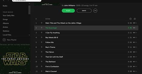 When Listening To A Star Wars Soundtrack On Spotify The Play Bar Is A Lightsaber Album On Imgur