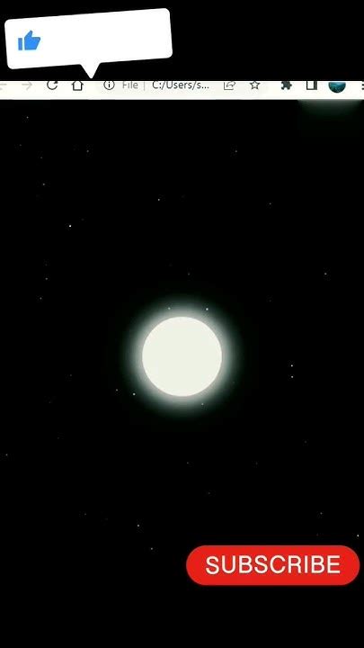create moon 🌙 star animation using html css and javascript shorts skills youtube