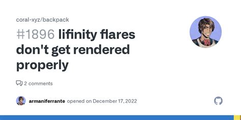 Lifinity Flares Dont Get Rendered Properly · Issue 1896 · Coral Xyz