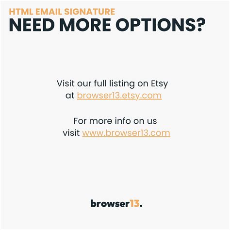HTML Email Signature Template Email Template Editable Signature Template Email Design Clickable