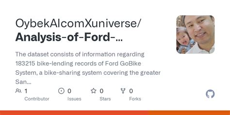 Github Oybekaicomxuniverse Analysis Of Ford Gobike System Data The Dataset Consists Of