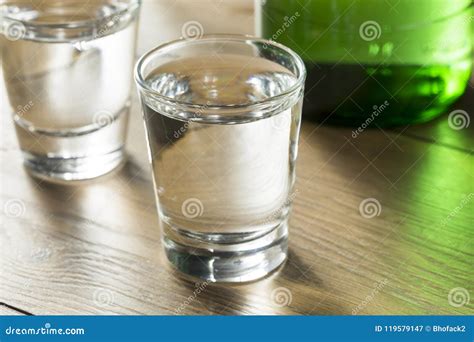 Alcoholic Clear Distilled Korean Soju Stock Image Image Of Oriental