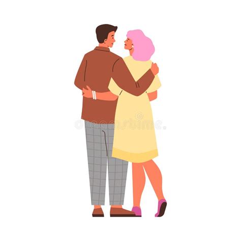 молодые влюбленные пары обнимающиеся векторные персонажи мультфильмов о любви и нежности в