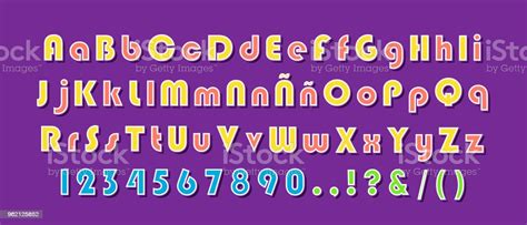 고품질 컬러 배경에 현대 축제 알파벳입니다 격리 된 벡터 요소 0명에 대한 스톡 벡터 아트 및 기타 이미지 0명 3차원 형태 개체 그룹 Istock