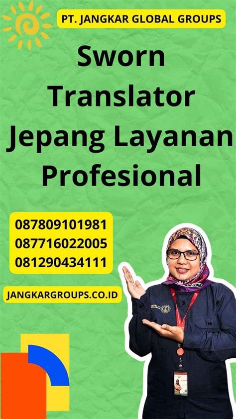 Sworn Translator Jepang Layanan Profesional Jangkar Global Groups