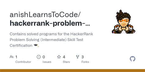 github anishlearnstocode hackerrank problem solving intermediate