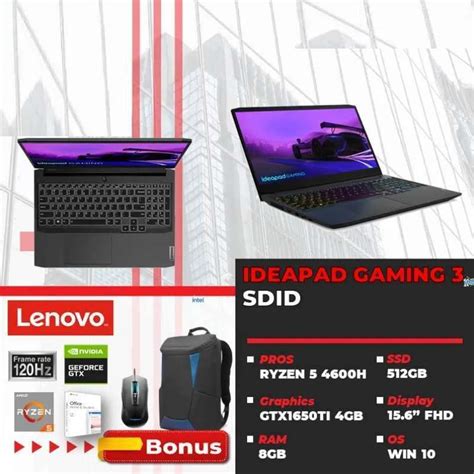 Jual Lenovo Gaming SDID Ryzen GB Ssd GTX Ti GB W