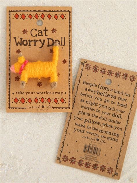 Worry Doll Cat Worry Dolls Stationery Fun Handcrafted Dolls