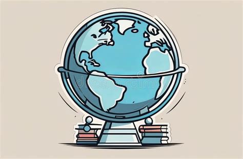A Globe Rests On A Stack Of Books Depicting Knowledge And Education