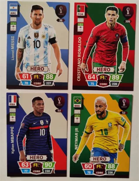PANINI ADRENALYN FIFA World Cup Qatar 2022 Messi Ronaldo Neymar