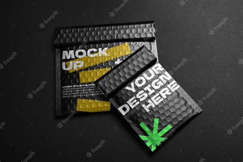 Premium Psd Flat Lay Bubble Wrap Fragile Packaging Mockup