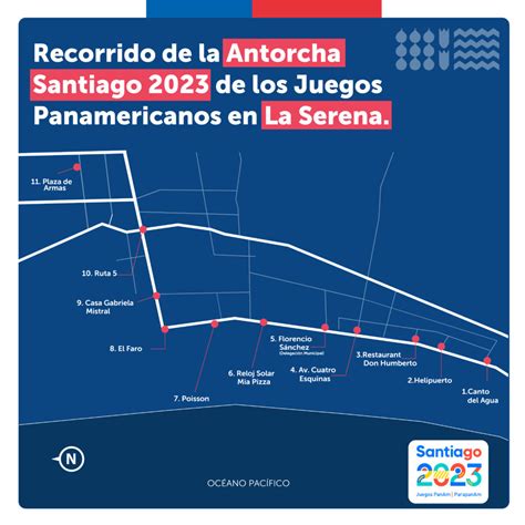 CONOCE AQUÍ EL RECORRIDO Antorcha de los Juegos Panamericanos recorrerá la Región de Coquimbo