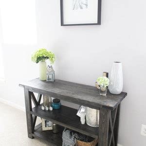 Rustic X Handmade Console Media Table Bookshelf L Etsy Rustic X Handmade Console Media Table Bookshelf L Etsy