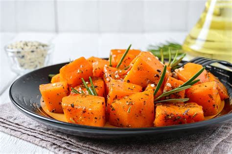 Courge Butternut Rôtie Au Miel Et Sésame à Lextra Crisp Au Cookeo
