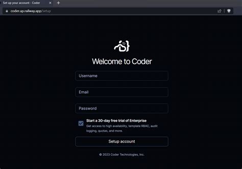 Deploy Coder On Railway Railway
