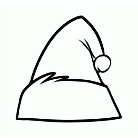 Раскраска Новогодняя шапка распечатать бесплатно