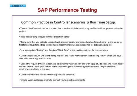 Sap Performance Testing And Engineering Courseware V01