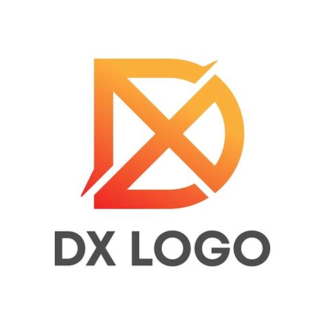 Logotipo De Dx Vector Premium