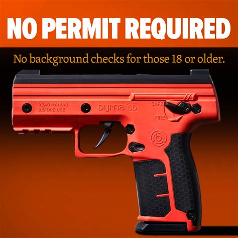 Byrna Sd Kit Non Lethal Self Defense Pistol Pepper Spray Gun For