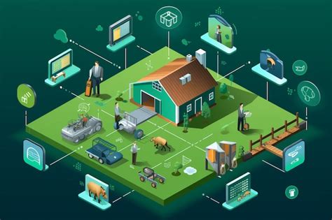 Premium Photo Smart Farm Flowchart With Agriculture Technology