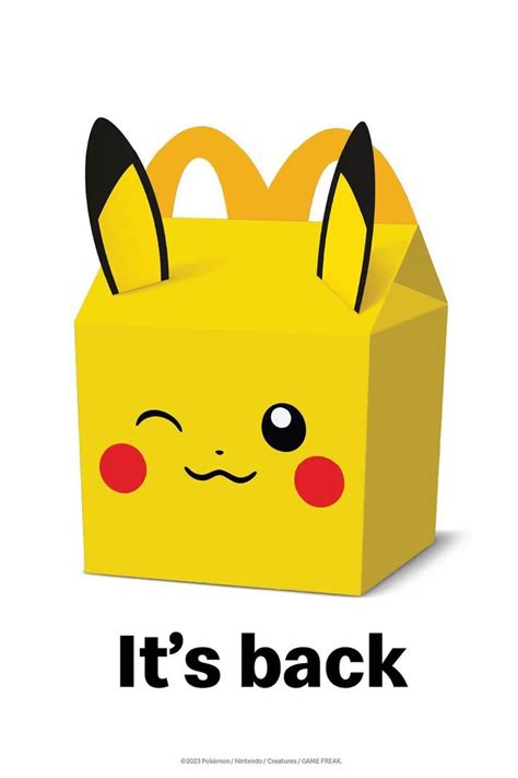 Mcdonalds X Pokémon 聯名 Happy Meal 即將再次回歸 Pokemon Happy Meal Pokemon