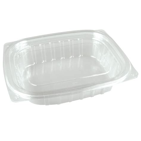 Dart Solo C8dcpr 8 Oz Clear Rectangular Plastic Container With Lid 252