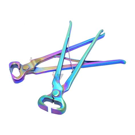 Multi Color Farrier Hoof Nippers With Pre Loaded Spring Vetaxa Industries