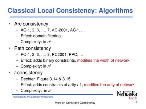 More On Constraint Consistency Ppt Download