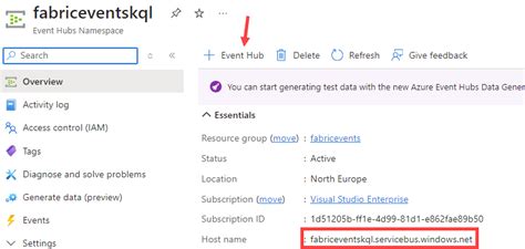 how to stream data from azure event hubs into a fabric eventhouse