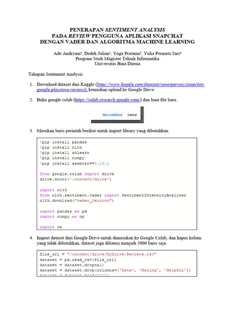 Tahapan Sentiment Analysis Pdf Computing Cognitive Science
