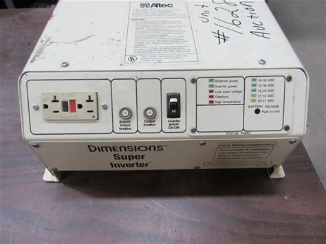Altec Dimensions Super Inverter Bigiron Auctions