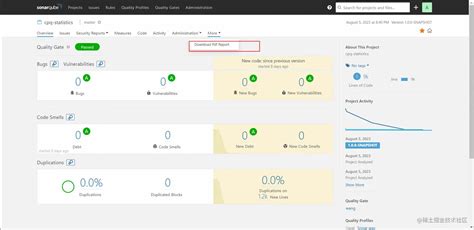 代码审计工具 Sonarqube配置安装 Pdf文档导出插件一、sonarqube简介 Sonarqube 是一个用于代 掘金
