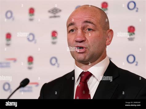 England Head Coach Steve Borthwick During The Squad Announcement Ahead