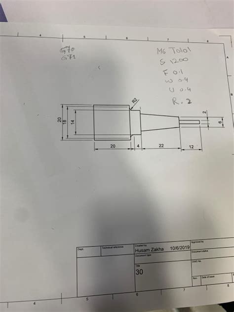 Solved CNC Program RO 42 36 Steps To Make Simulation Husam Chegg Com