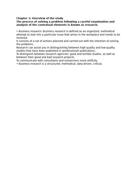 Isrm Chapter 1 Research Methods Pdf Career And Growth Business